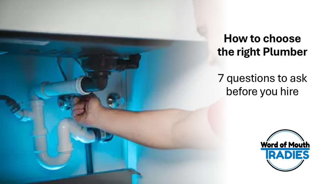 Choosing the Right Plumber 7 Questions to Ask Before You Hire